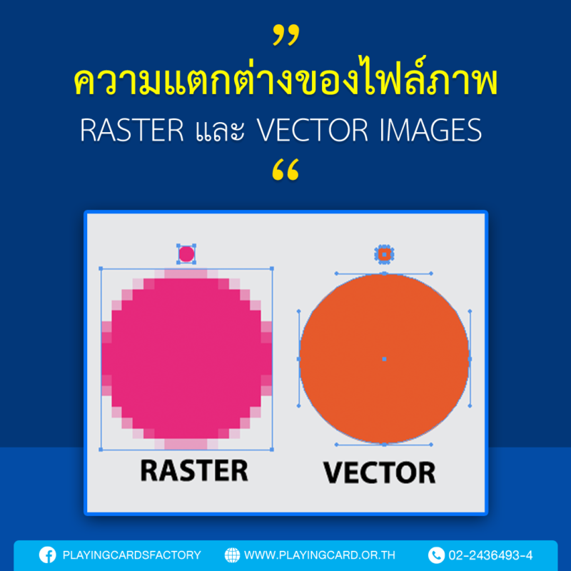 ความแตกต่างของไฟล์ภาพ Raster กับ Vector – โรงงานไพ่ กรมสรรพสามิต ...